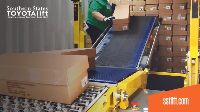 Unload a Floor Loaded Container 2x Faster | Destuff-it and Restuff-it